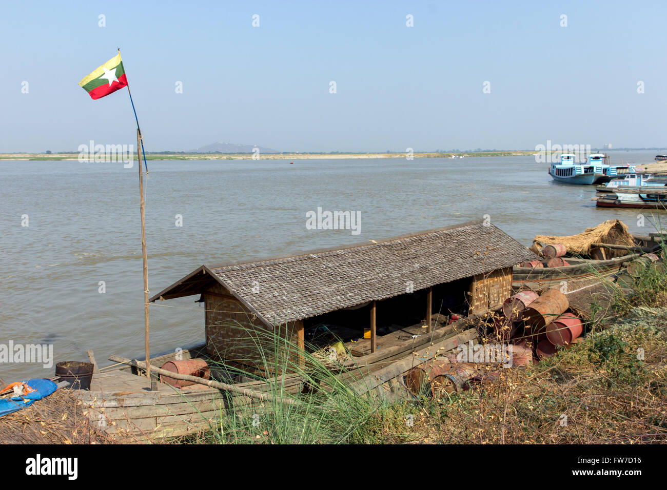 traditional cargo ships at anchor off the coast Stock Photo - Alamy