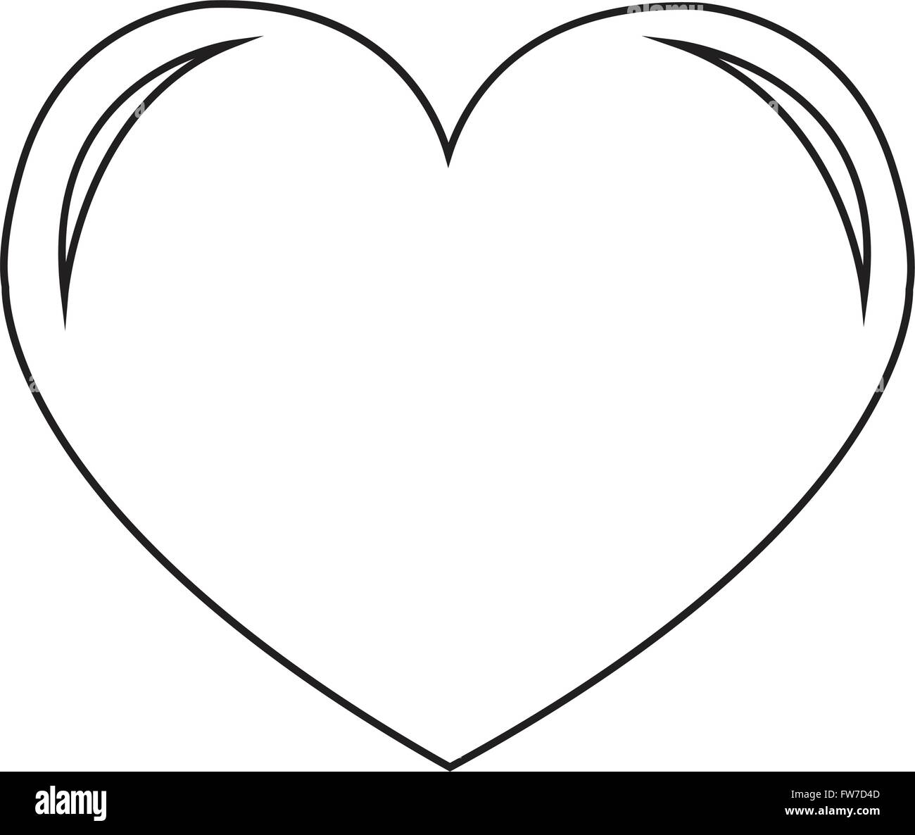 Heart icon Illustration sign design Stock Vector Image & Art - Alamy