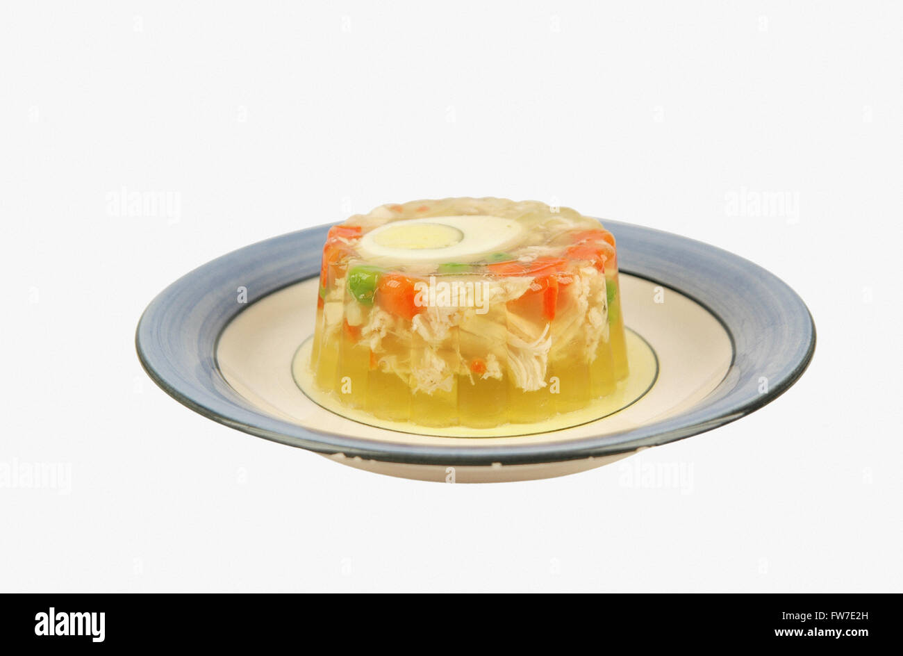 Aspic with vegetables, meat and egg Stock Photo - Alamy