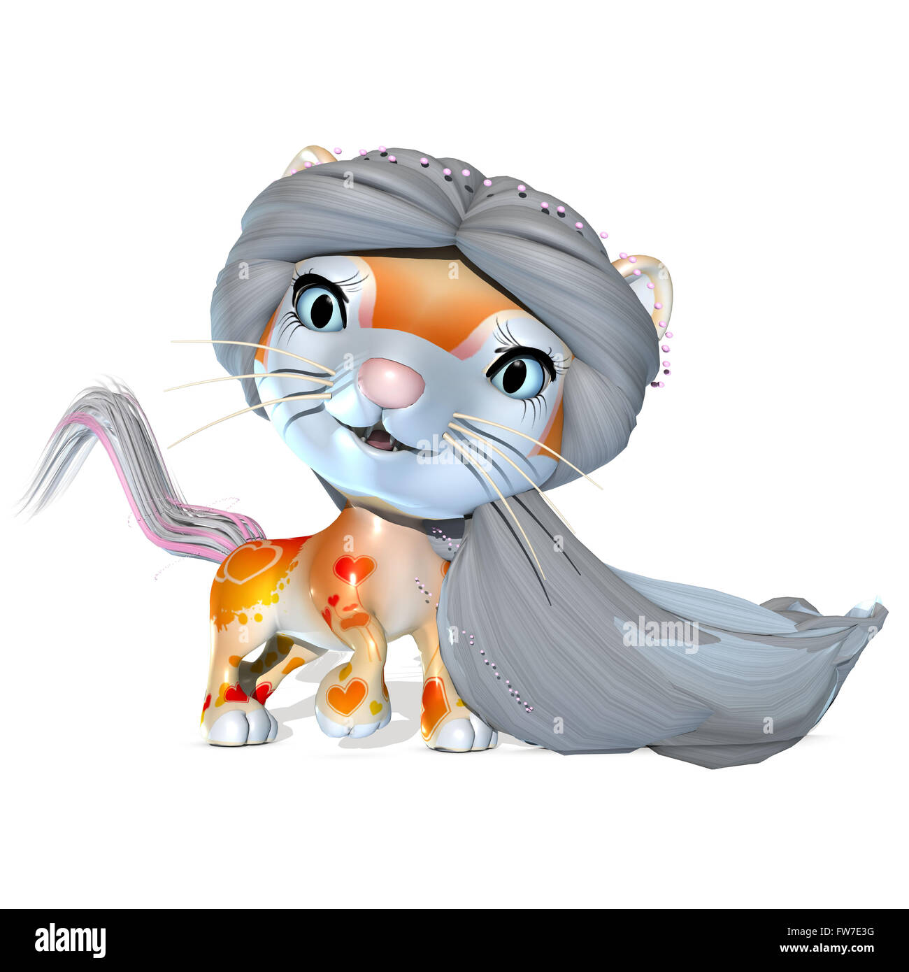 3D Rendered cute fantasy pet Stock Photo - Alamy