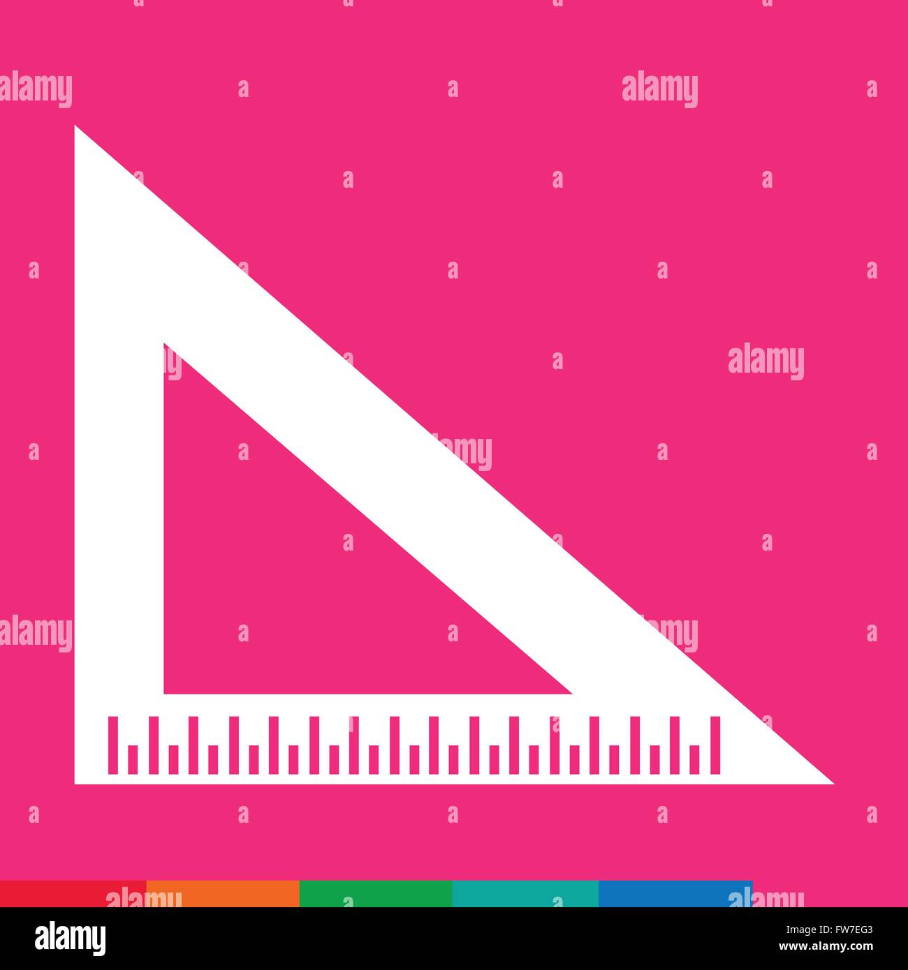 triangle ruler icon Illustration sign design Stock Vector Image & Art - Alamy