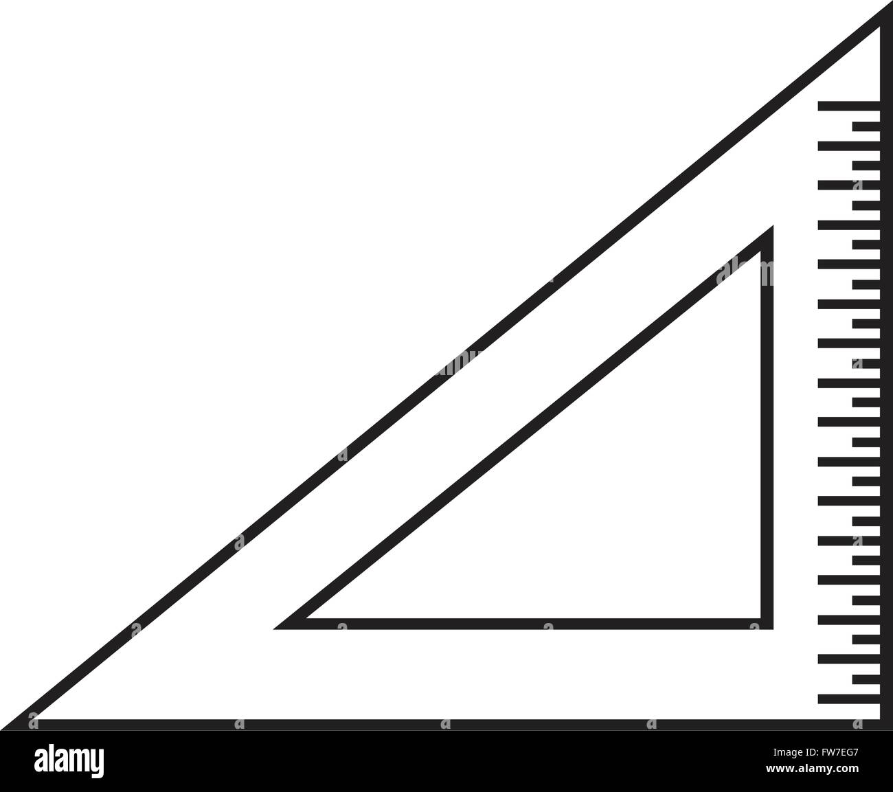 triangle ruler icon Illustration sign design Stock Vector Image & Art ...