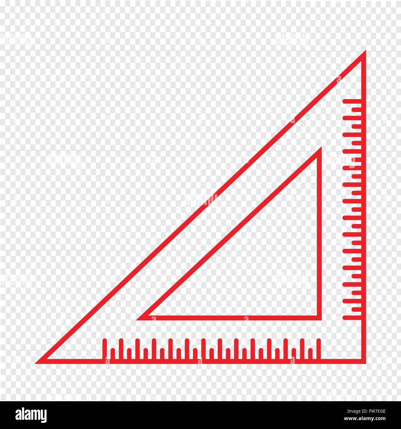triangle ruler icon Illustration sign design Stock Vector Image & Art ...