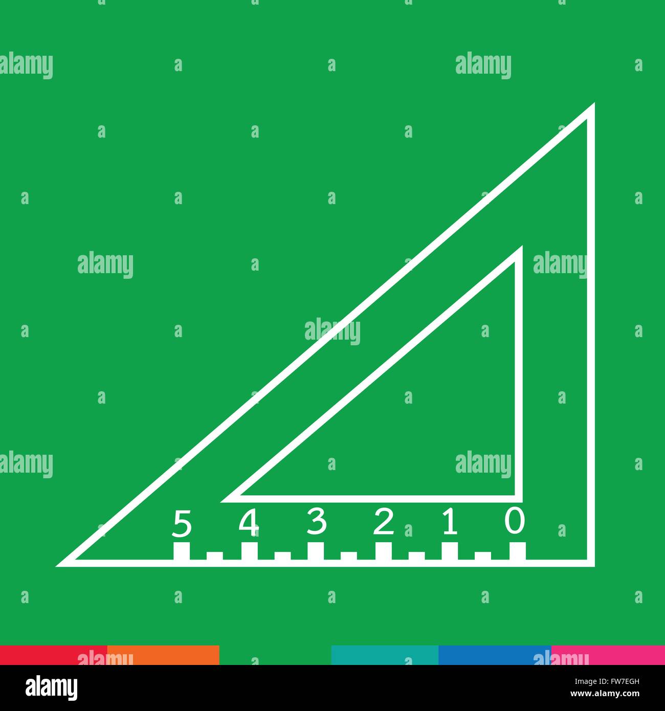 triangle ruler icon Illustration sign design Stock Vector Image & Art ...