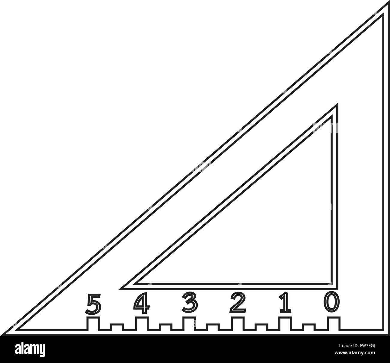 triangle ruler icon Illustration sign design Stock Vector Image & Art ...