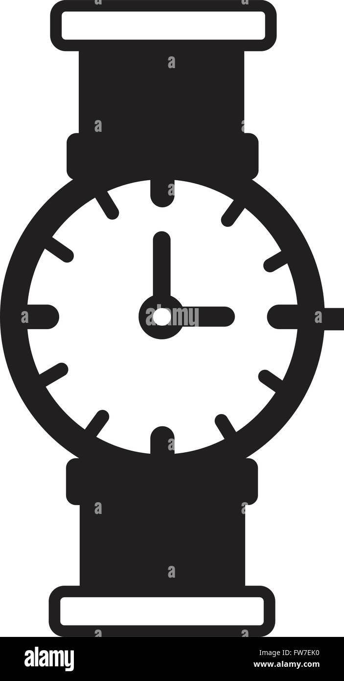 Time Clock icon Illustration sign design Stock Vector Image & Art - Alamy