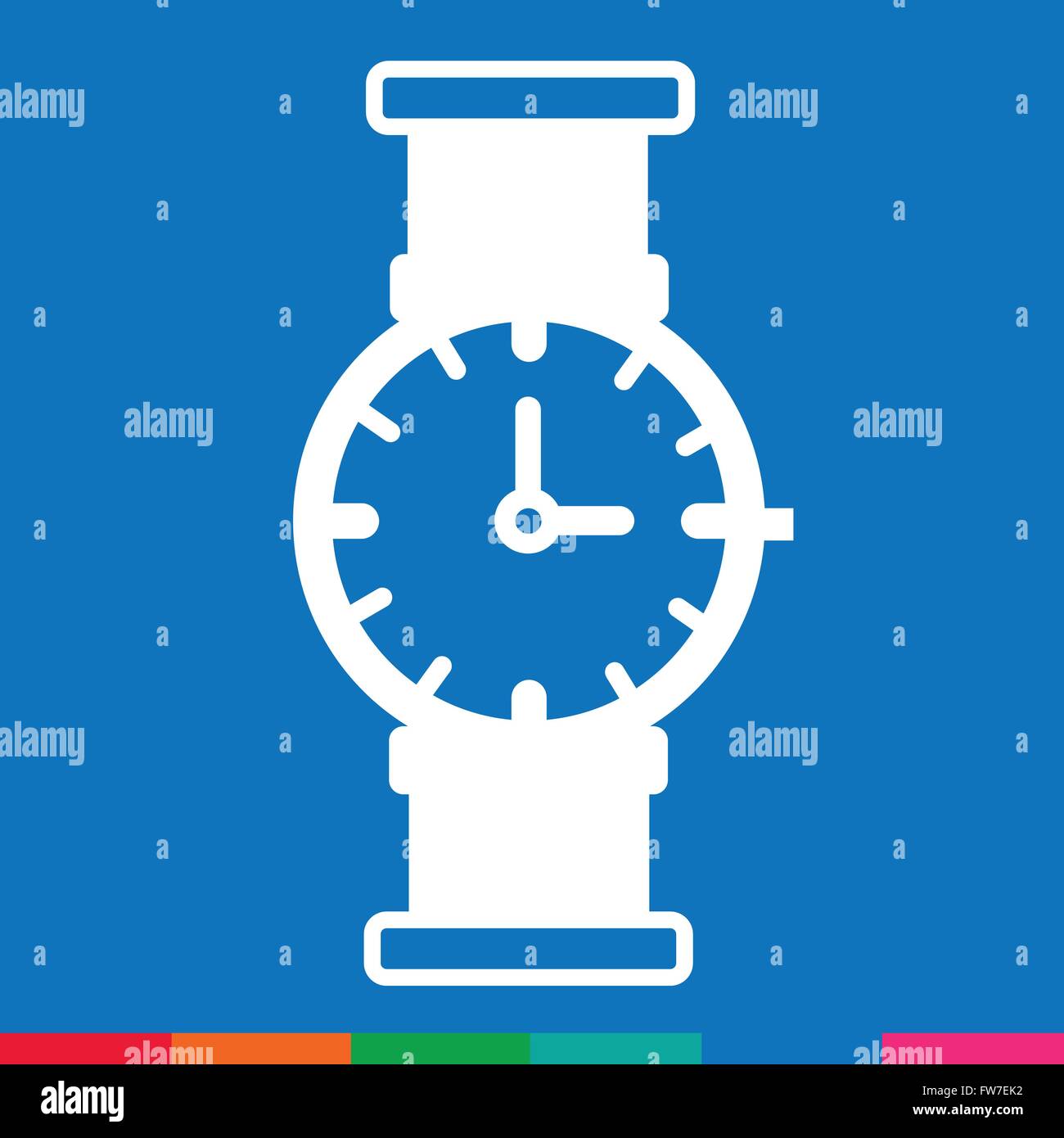 Time Clock icon Illustration sign design Stock Vector Image & Art - Alamy