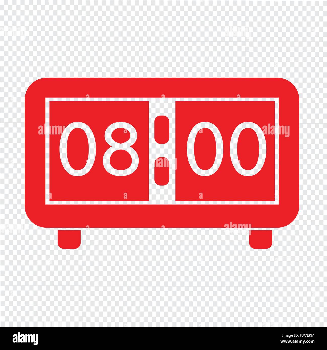 Time Clock icon Illustration sign design Stock Vector Image & Art - Alamy