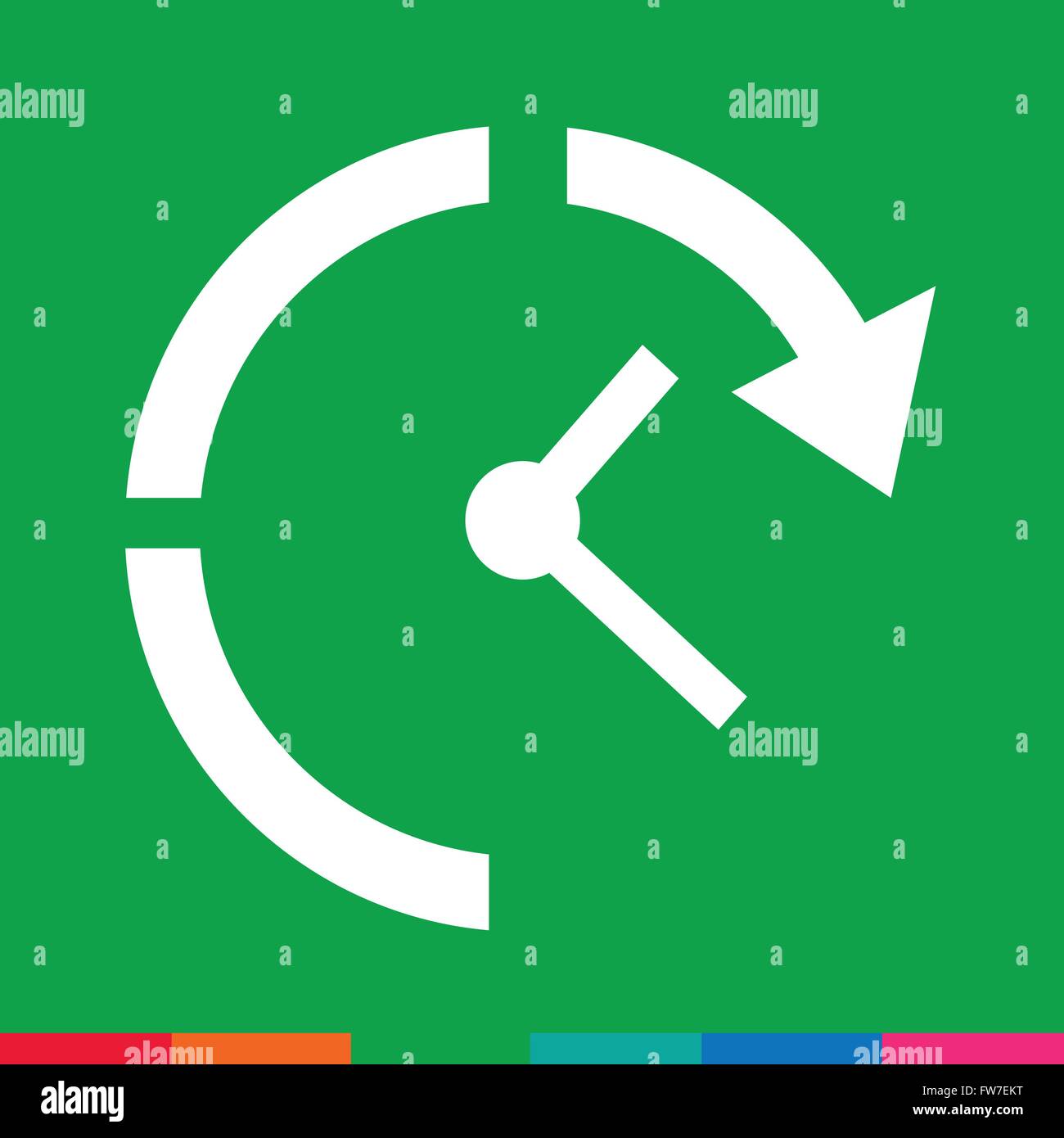 Time Clock icon Illustration sign design Stock Vector Image & Art - Alamy