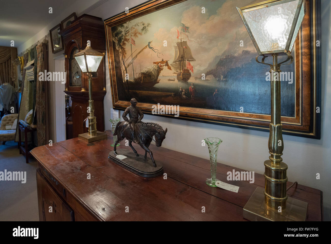 Youlls Antiques Shop in Hungerford - Interior. Hungerford, England ...