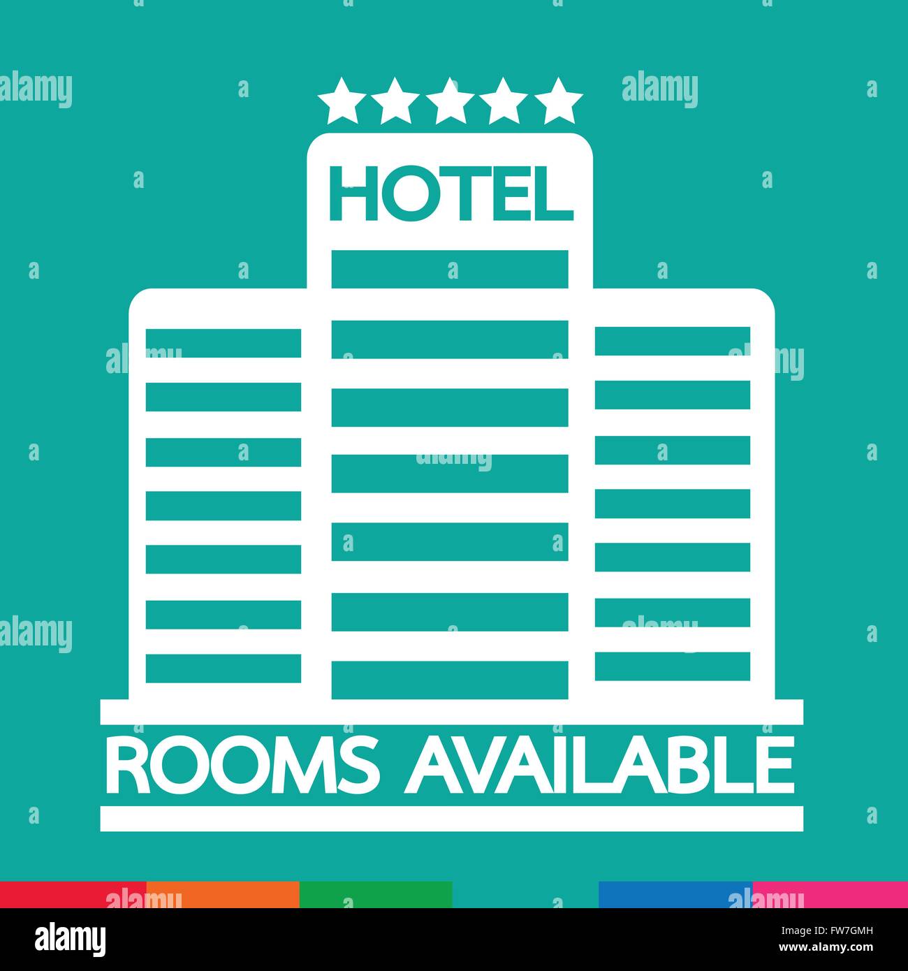 Hotel Rooms Available icon Illustration design Stock Vector Image & Art ...