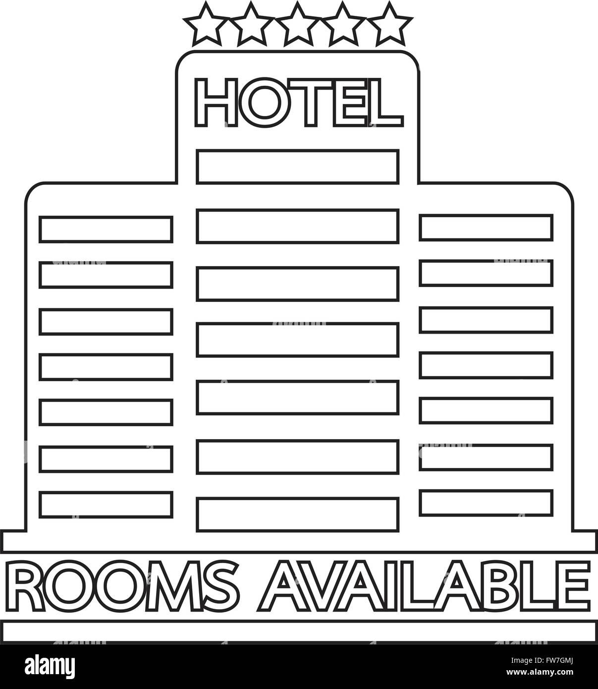 Hotel Rooms Available icon Illustration design Stock Vector Image & Art ...