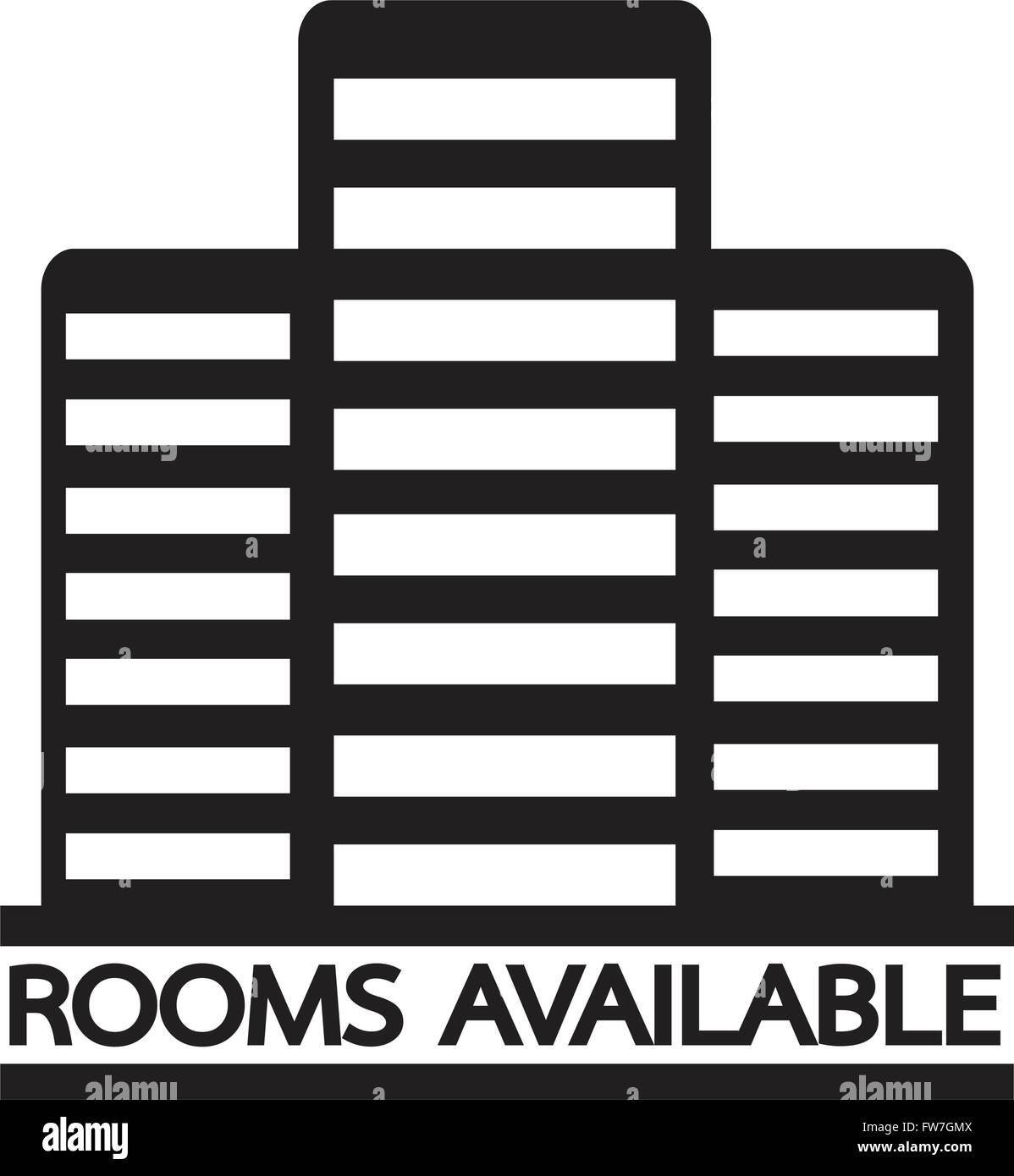 Hotel Rooms Available icon Illustration design Stock Vector Image & Art ...