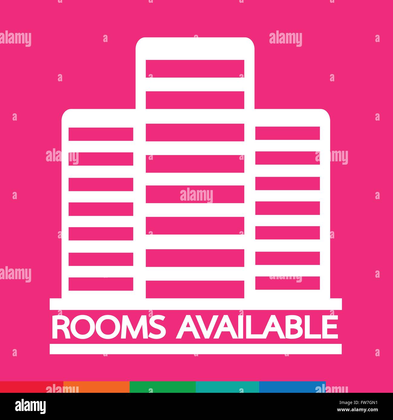 Hotel Rooms Available icon Illustration design Stock Vector Image & Art ...