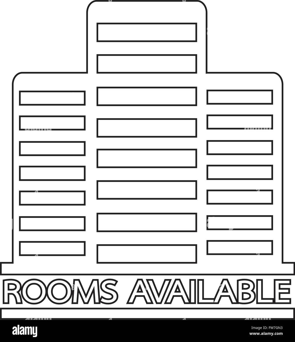 Hotel Rooms Available icon Illustration design Stock Vector Image & Art ...