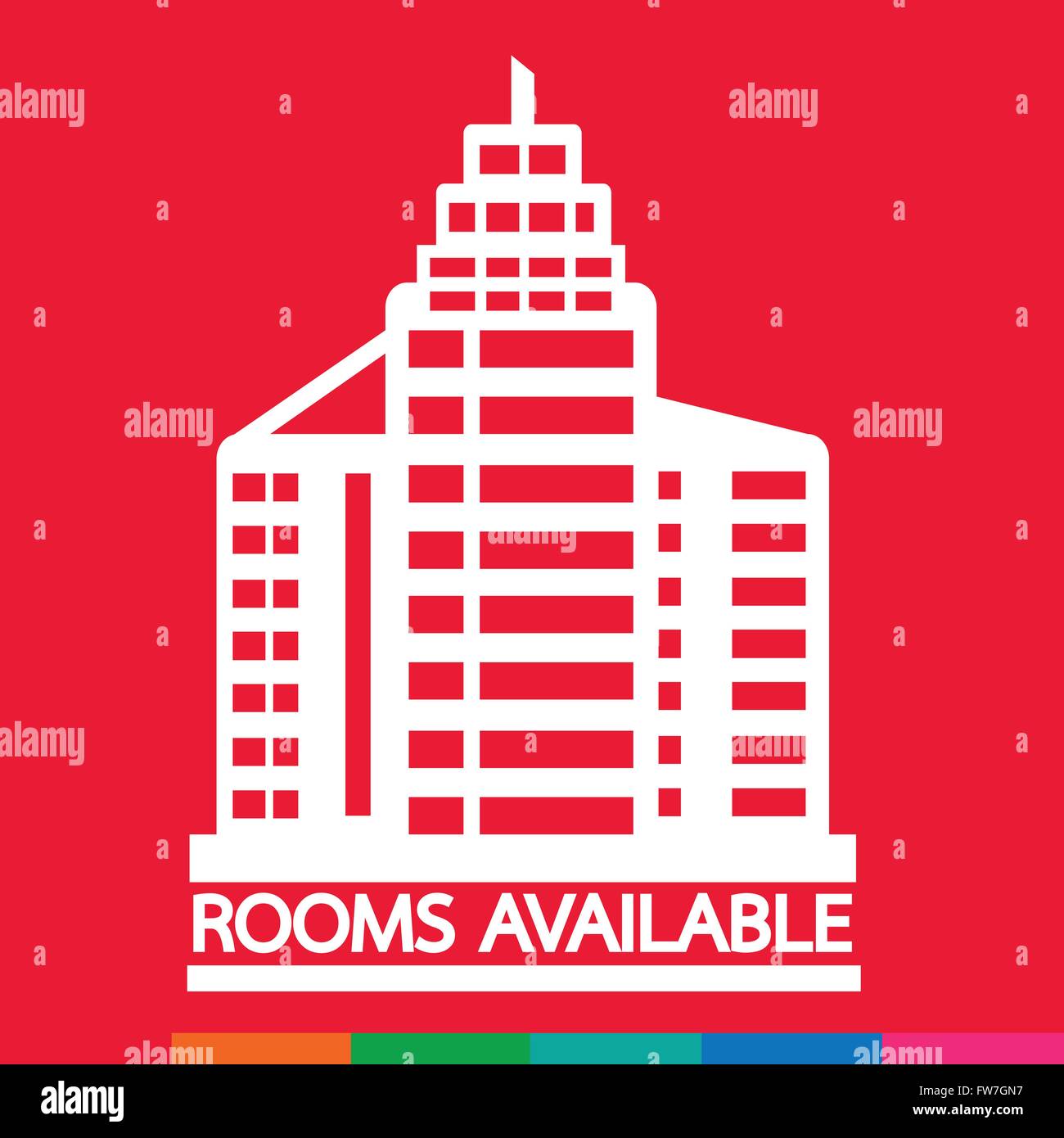 Hotel Rooms Available icon Illustration design Stock Vector Image & Art ...