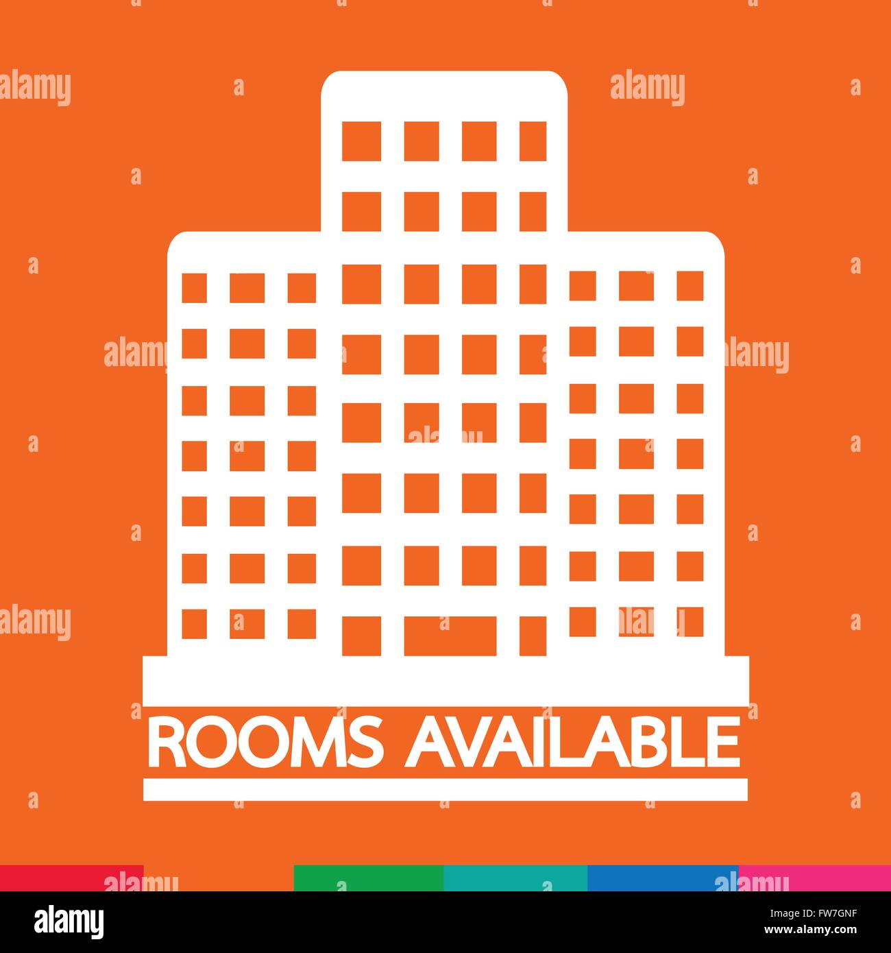 Hotel Rooms Available icon Illustration design Stock Vector Image & Art ...