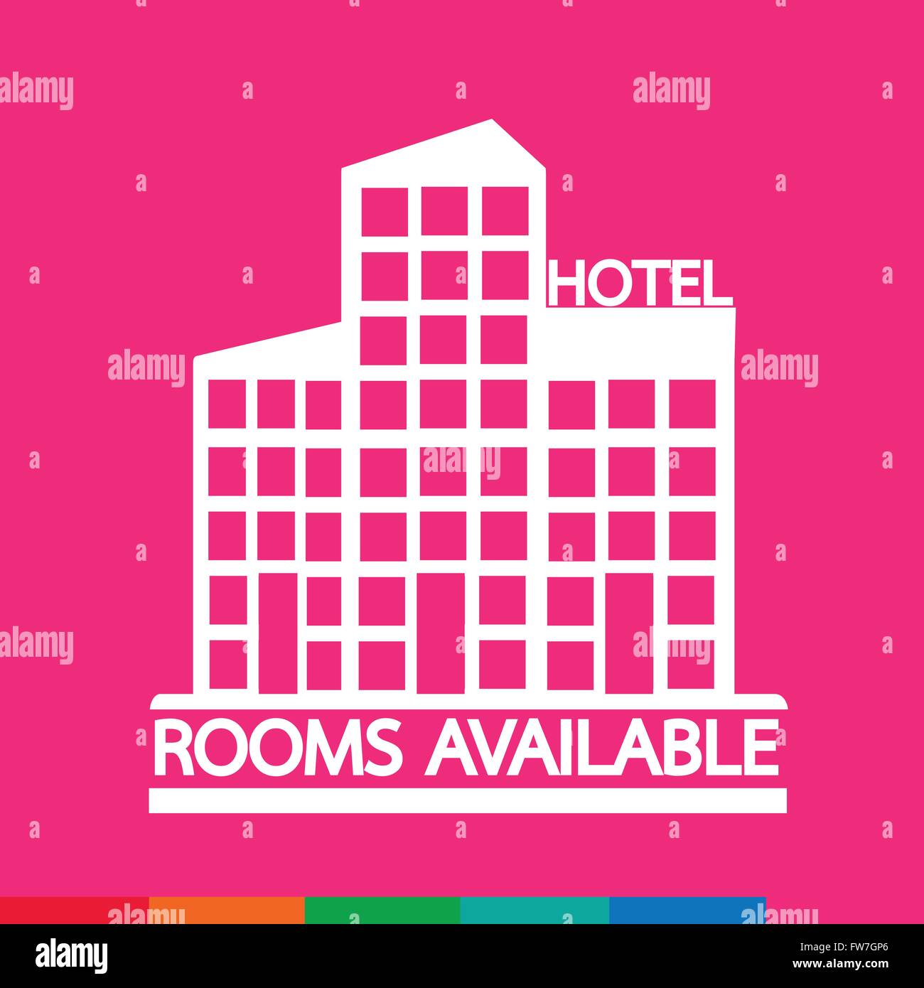 Hotel Rooms Available icon Illustration design Stock Vector Image & Art ...