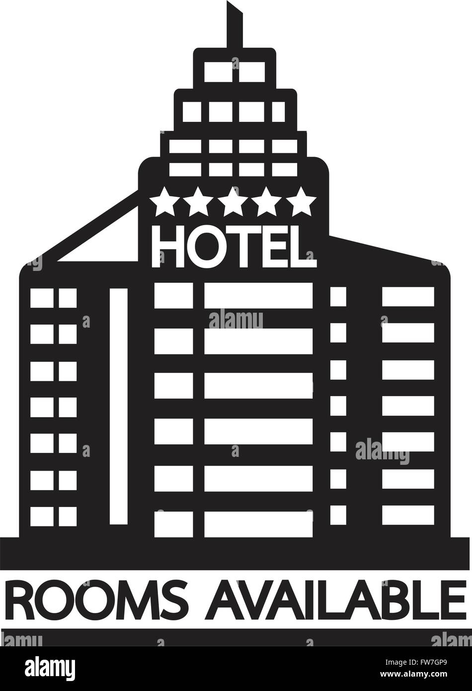 Hotel Rooms Available icon Illustration design Stock Vector Image & Art ...