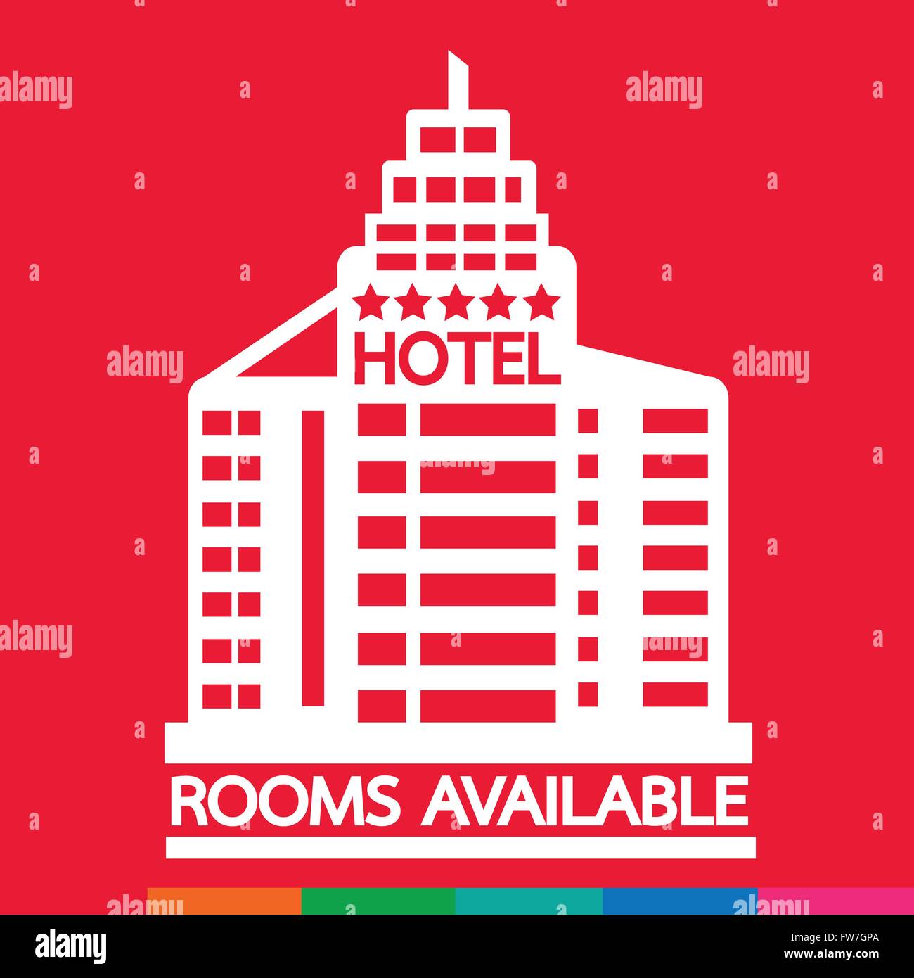 Hotel Rooms Available icon Illustration design Stock Vector Image & Art ...