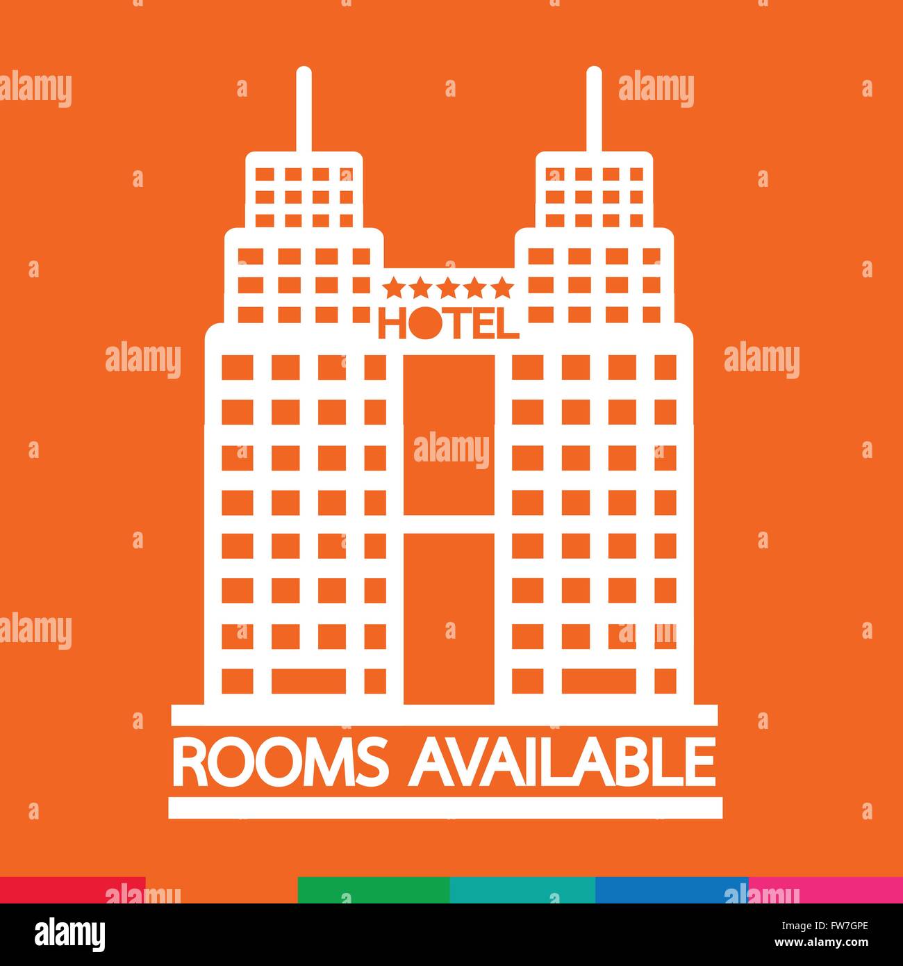 Hotel Rooms Available icon Illustration design Stock Vector Image & Art ...