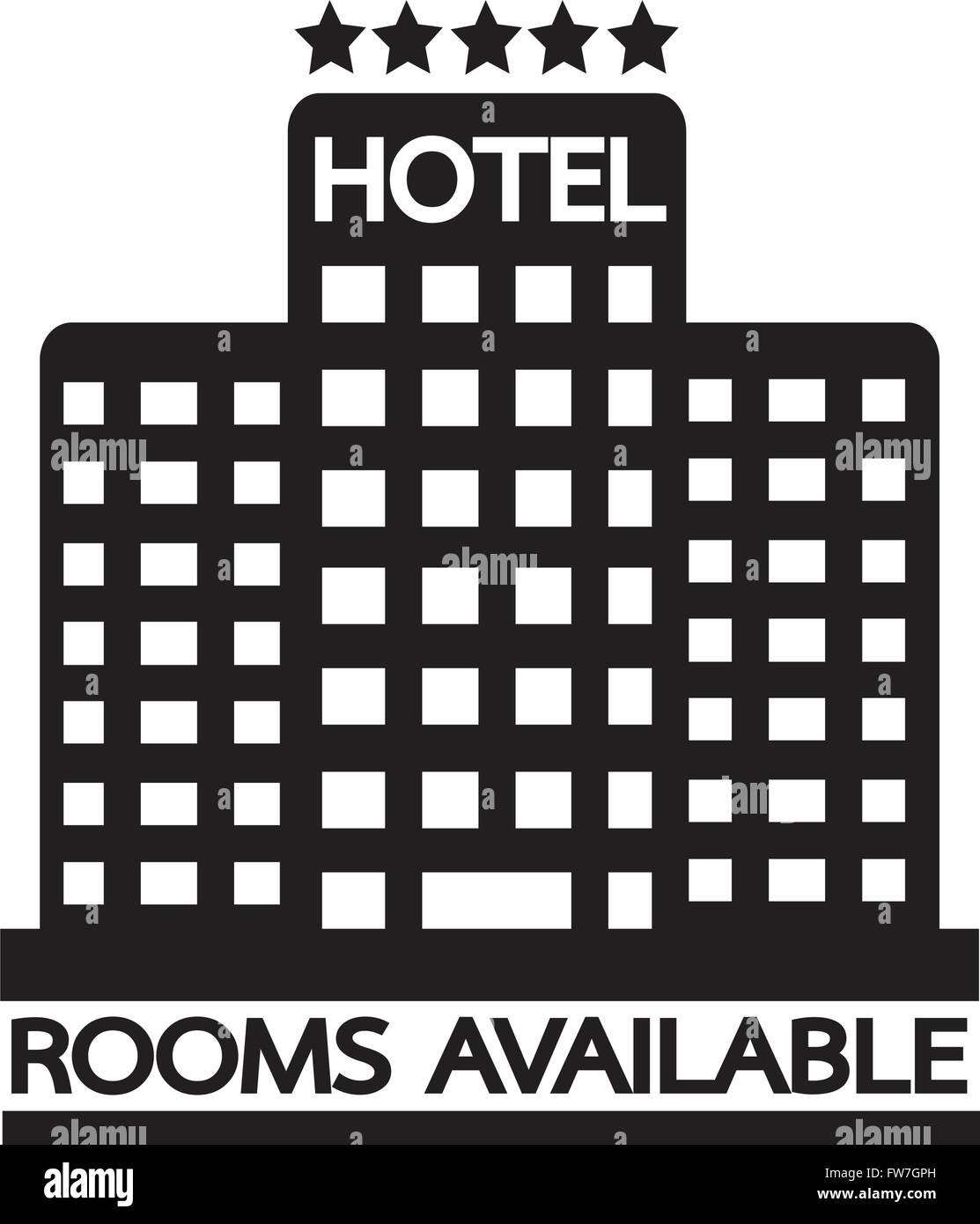 Hotel Rooms Available icon Illustration design Stock Vector Image & Art ...