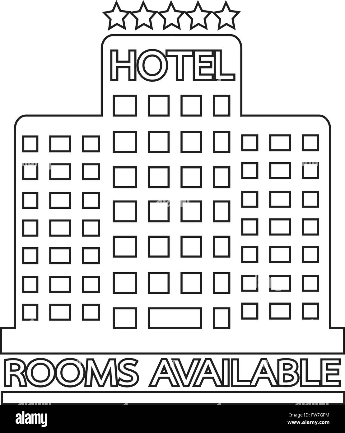 Hotel Rooms Available icon Illustration design Stock Vector Image & Art ...