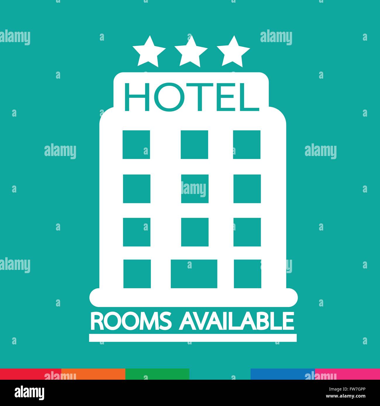 Hotel Rooms Available icon Illustration design Stock Vector Image & Art ...