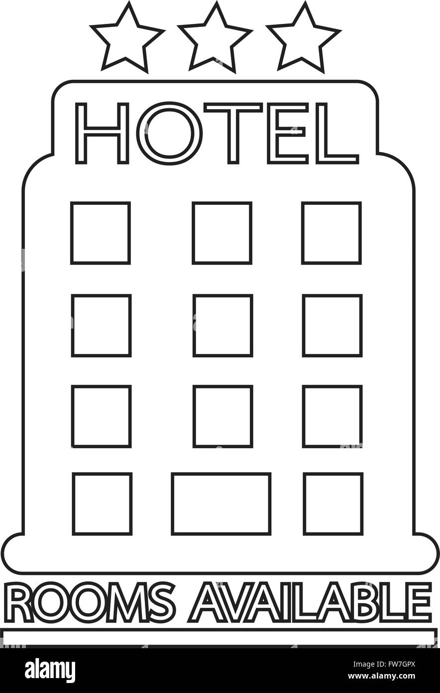 Hotel Rooms Available icon Illustration design Stock Vector Image & Art ...