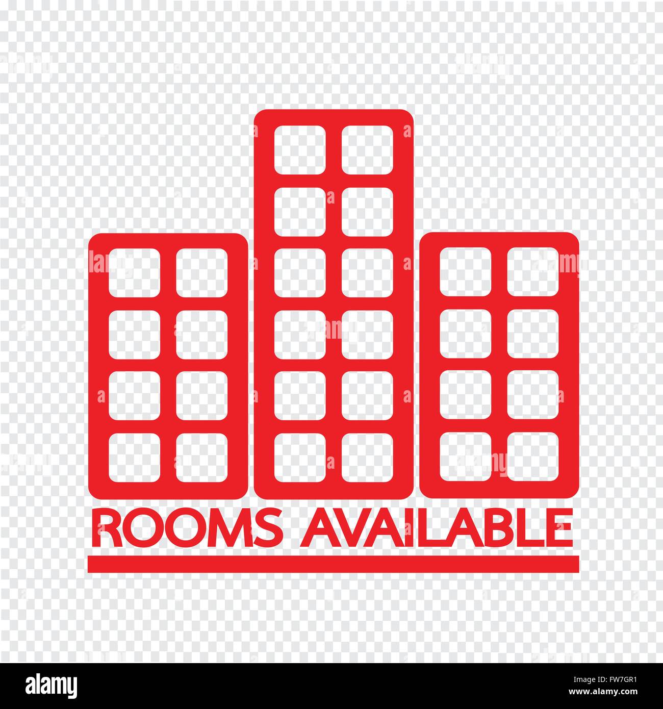 Hotel Rooms Available icon Illustration design Stock Vector Image & Art ...