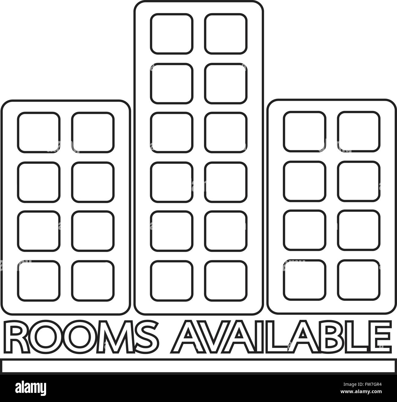 Hotel Rooms Available icon Illustration design Stock Vector Image & Art ...