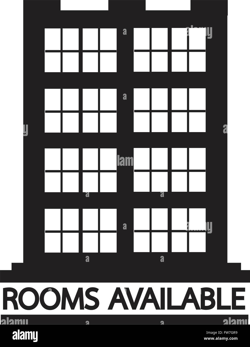 Hotel Rooms Available icon Illustration design Stock Vector Image & Art ...
