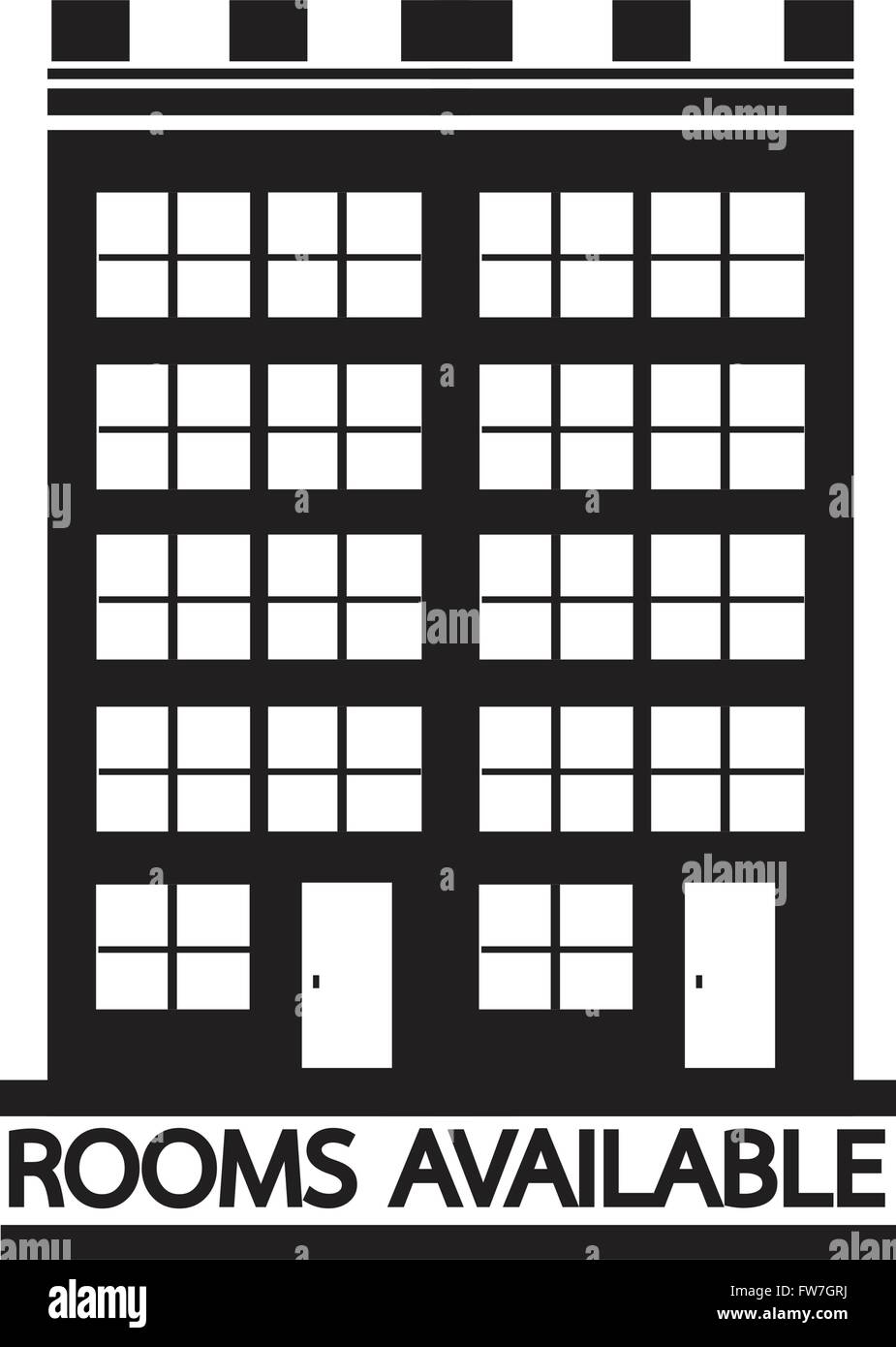 Hotel Rooms Available icon Illustration design Stock Vector Image & Art ...