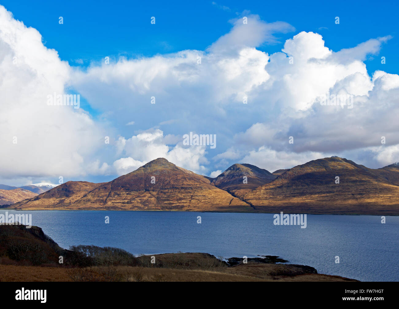 Loch na Keal and Ben More, Isle of Mull, Aygyll and Bute, Scotland UK ...