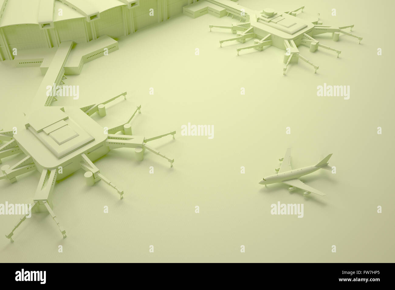 Airport terminal, exit airplane boarding, traveling, the output ...