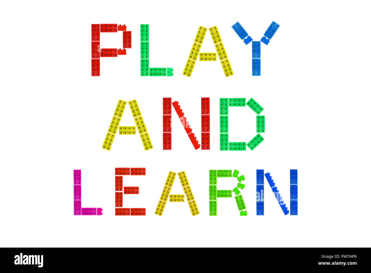 Play and learn made form lego hi-res stock photography and images - Alamy