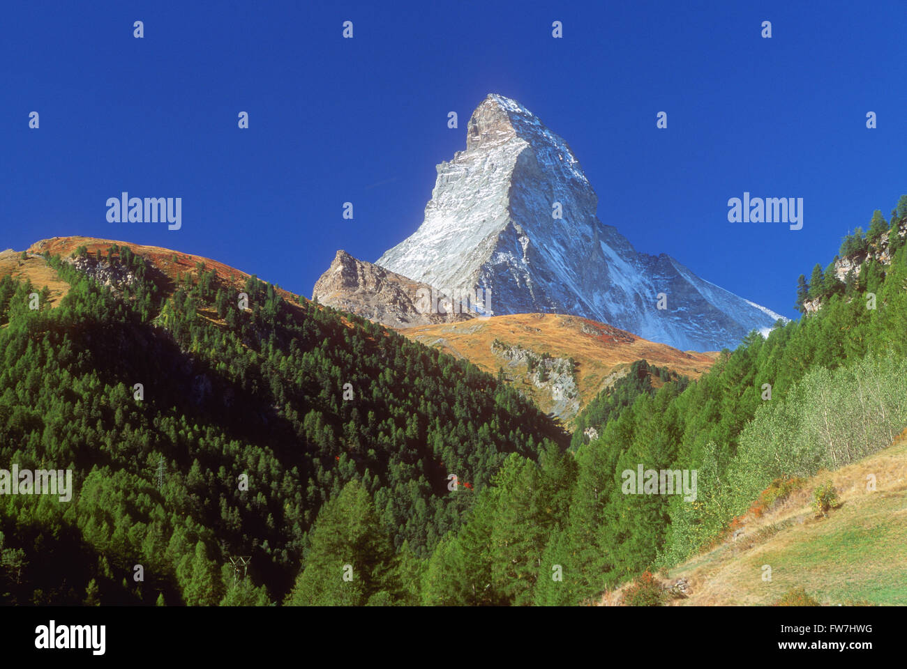 View of the Matterhorn, Zermatt, Switzerland Stock Photo - Alamy