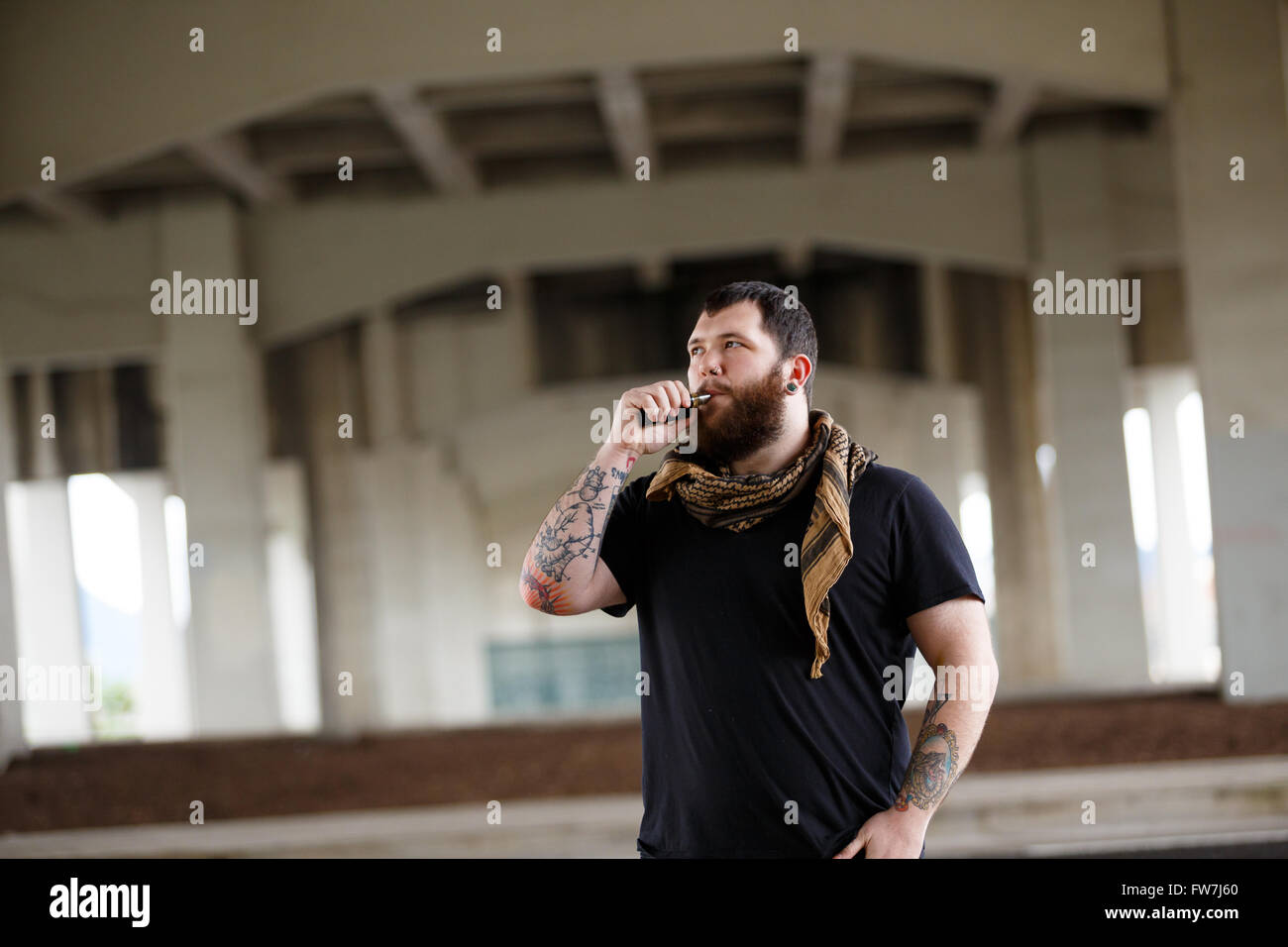 Bearded man tattoos using hi-res stock photography and images - Alamy