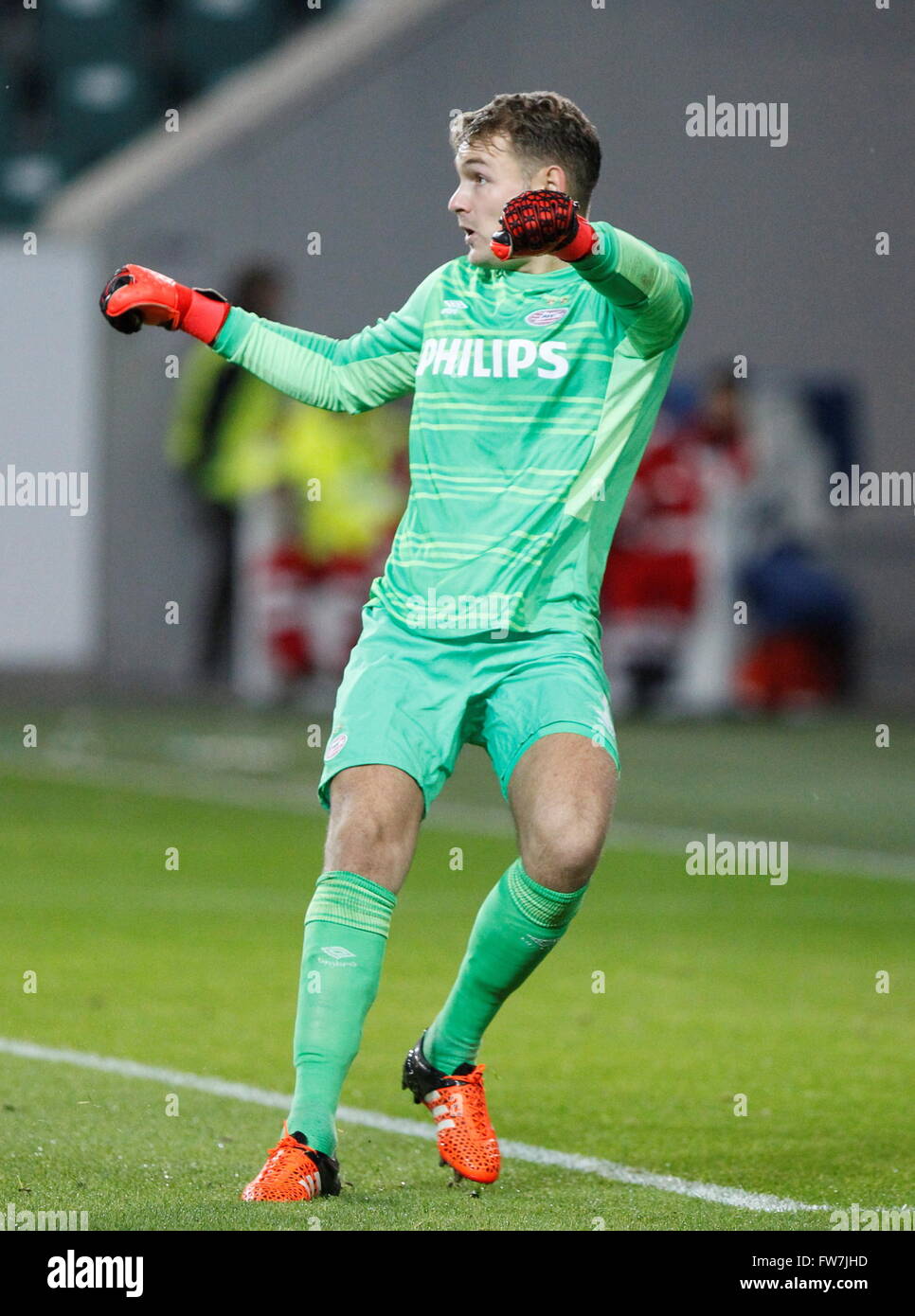 Jeroen Zoet of PSV Eindhoven during the match league champion VLF ...