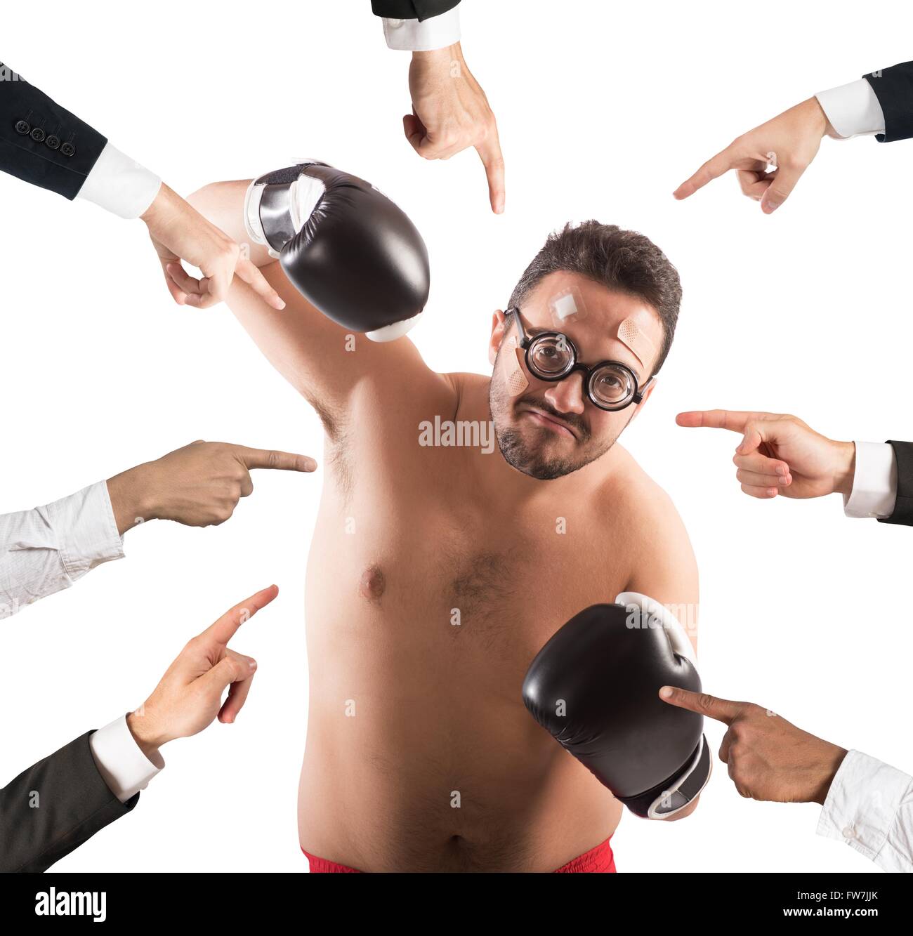All against a person Stock Photo - Alamy