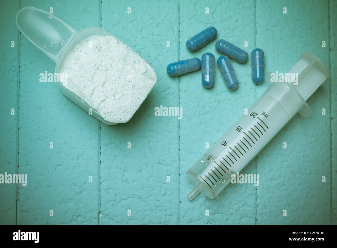 Container of milk whey protein. Close up Stock Photo - Alamy