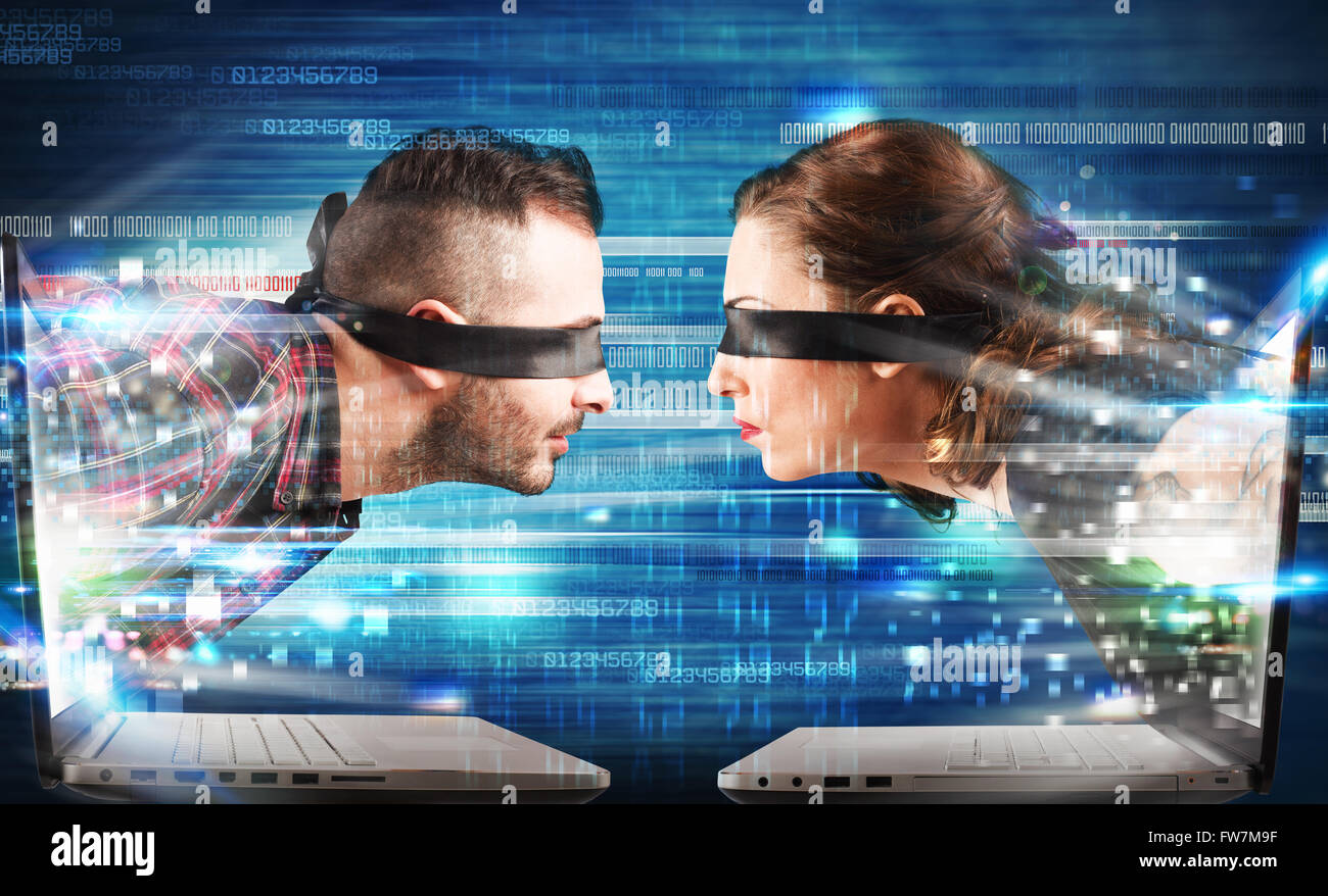 3d face computer screen hi-res stock photography and images - Alamy