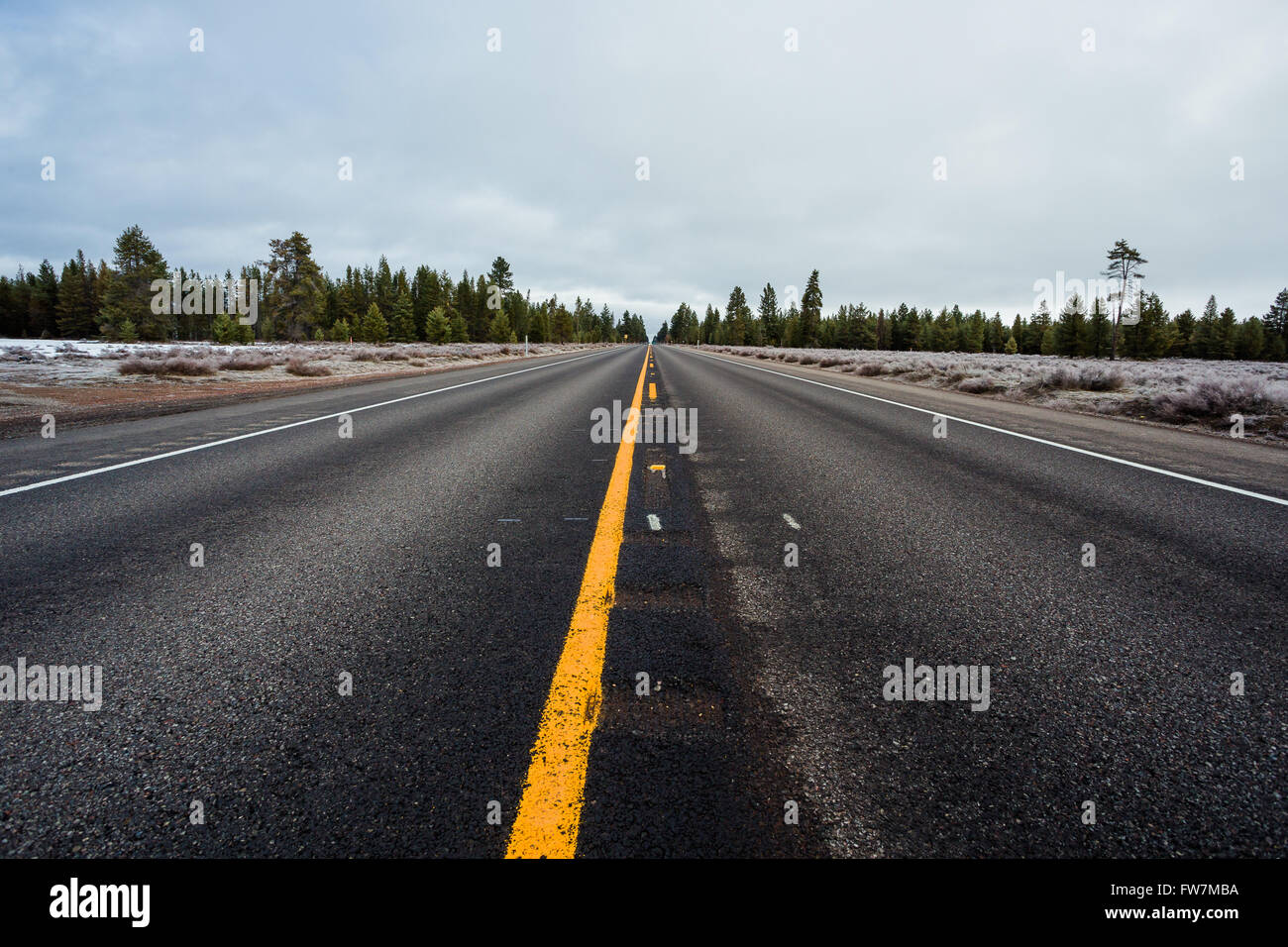 Highway 97 is a long straight road traveling North and South through ...