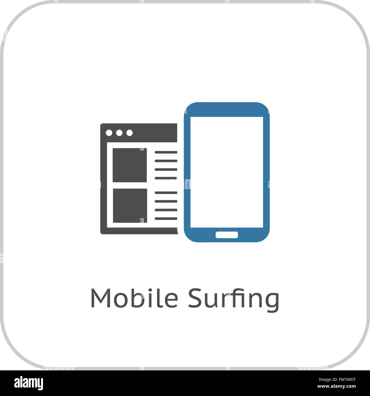 Surfing the internet Stock Vector Images - Alamy