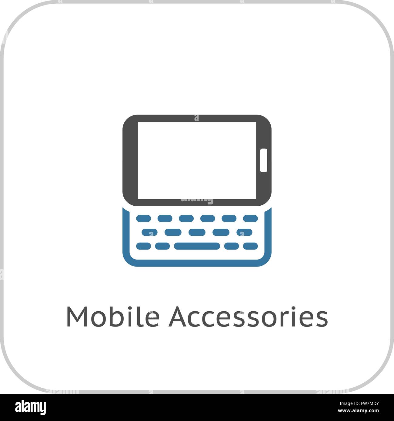 Mobile accessories icon flat design hi-res stock photography and images ...