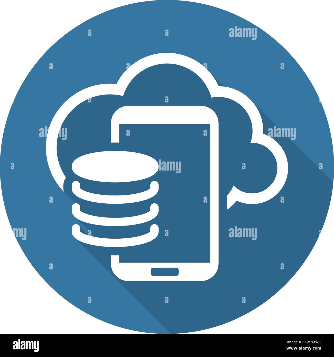 Cloud Storage Icon. Flat Design Stock Vector Image & Art - Alamy