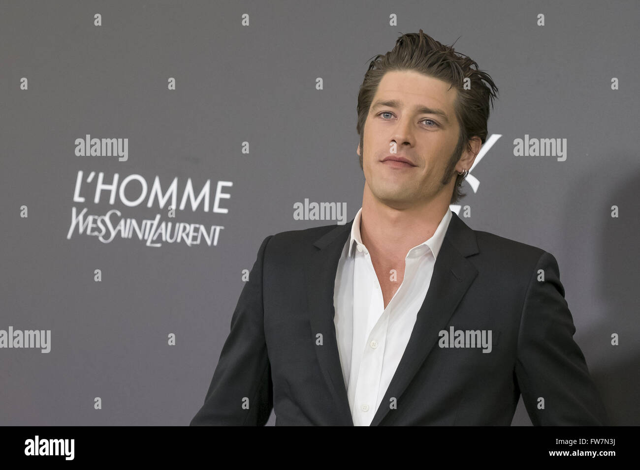 Model Vinnie Woolston attends Yves Laurent beauty cocktail party ...