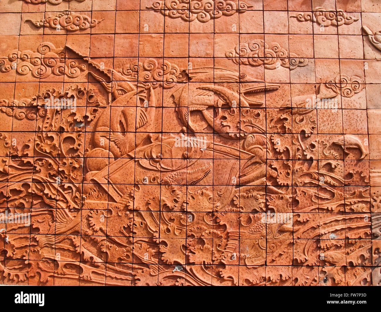 Relief sculpture fish hi-res stock photography and images - Alamy
