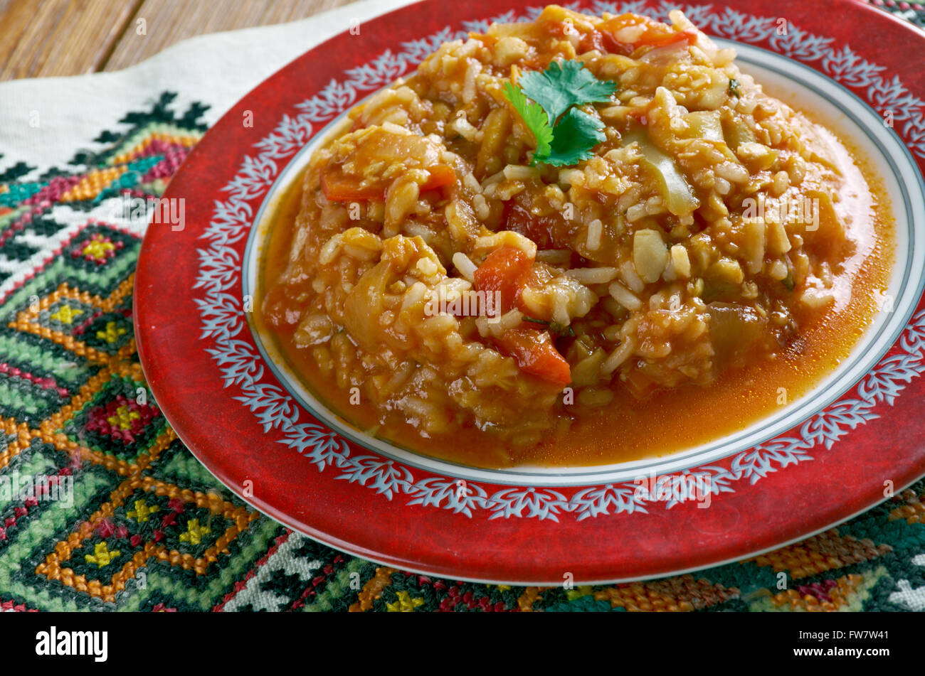 Paprykarz szczecinski. Polish paste made by ,fish paste mixing with ...
