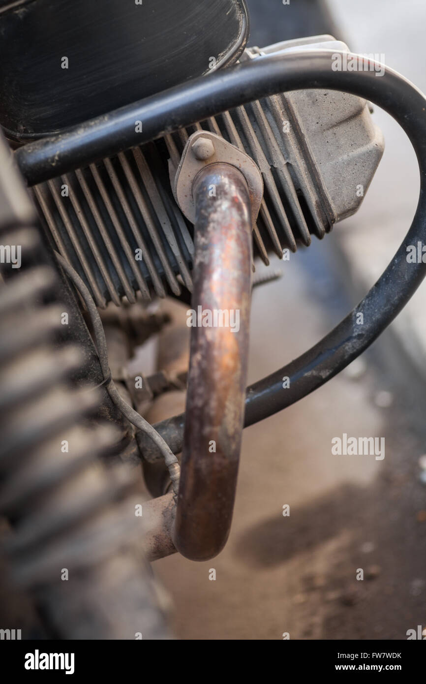 Color image of a motorcycle exhaust detail Stock Photo - Alamy